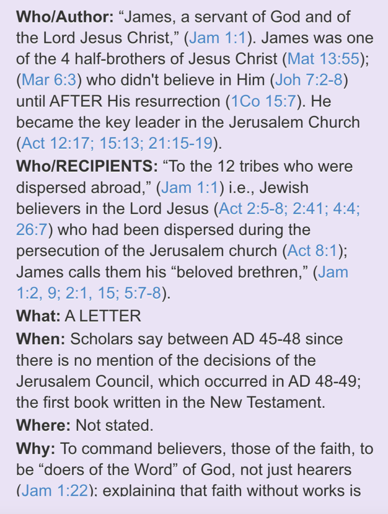 Why Discover the Book of James: The Overview – GODcha